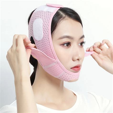 V 라인 탄성 얼굴 슬리밍 패치 재사용 더블 턱 여성 얼굴 모양 뺨 리프트 벨트 얼굴 마사지 스트랩 Aliexpress