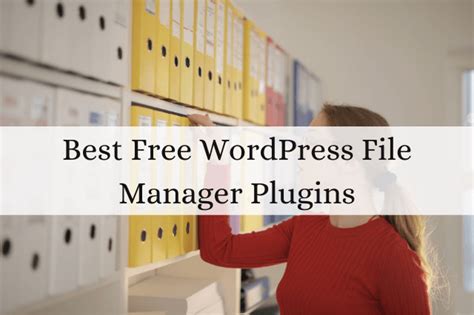8 Best Free Wordpress File Manager Plugins Digital Template Market