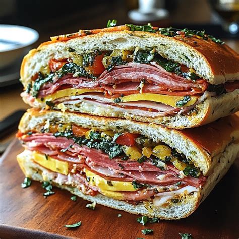 Classic Muffuletta Sandwich Skilledcooks