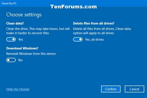 Reset Windows Tutorials