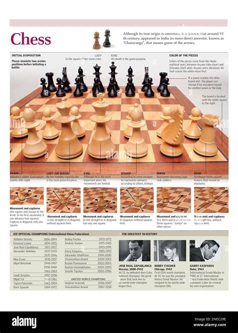infographics of the basic rules and piece moves of the chess game the origin of the game and
