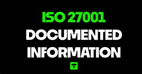 Iso 27001 Documented Information Tutorial [ Video]