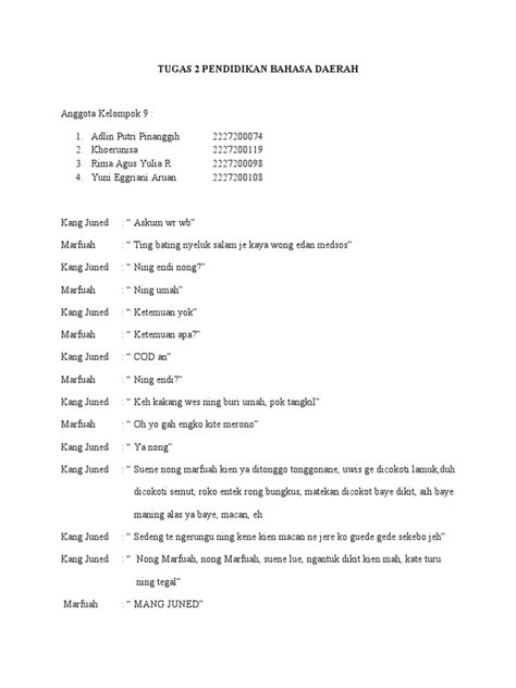 Tugas 2 Pendidikan Bahasa Daerah Pdf