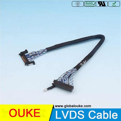 Lvds Pin Flat Cable To Pin FPC For LCD Display Panel Mm