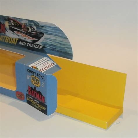 Corgi Toys T Set 3 Batman Batmobile And Batboat 1st Issue Repro Box W