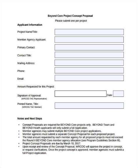 Concept Note Template For Project Sfiveband Com