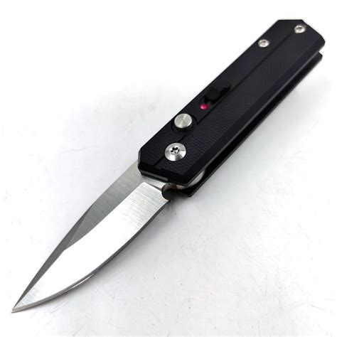 Mini D2 Blade Cnc Grinding G10 Handle High Quality Pocket Switchblade
