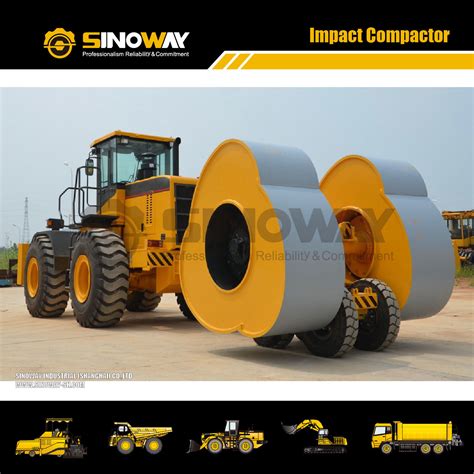 Rolling Dynamic Compaction Swic320 Towed Impact Compactors Impact Roller And Rapid Three Side