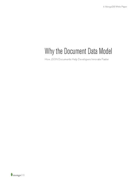 mongodb why documents pdf databases mongo db