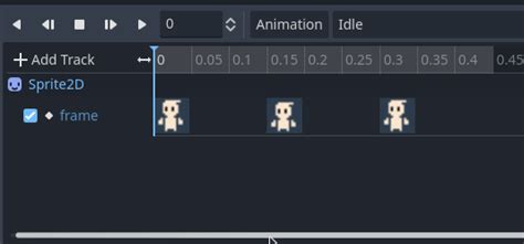 sprite2d frame coord y value gets reset to 0 when idle animation