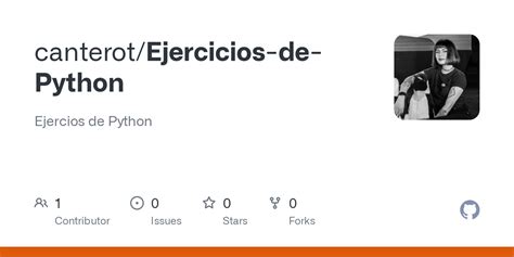 Github Canterotejercicios De Python Ejercios De Python