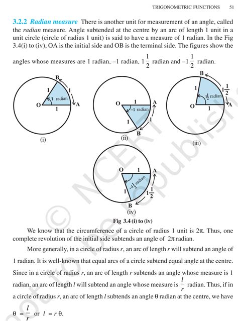 Ncert Book Class 11 Maths Chapter 3 Trigonometric Functions