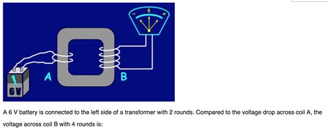 Solved 0 A 6 V Battery Is Connected To The Left Side Of A Chegg Com