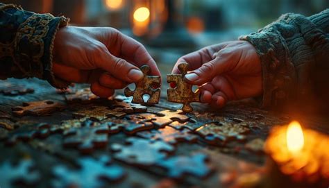 Premium Photo Hands Holding Puzzle Business Problem Solving Concepts AI