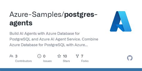 Github Azure Samplespostgres Agents Build Ai Agents With Azure