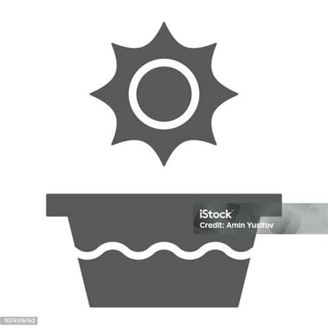 뜨거운 물 모양 아이콘 온도 및 세척 분 지 서명 벡터 그래픽 백색 배경에 단단한 패턴 10에 대한 스톡 벡터 아트 및 기타