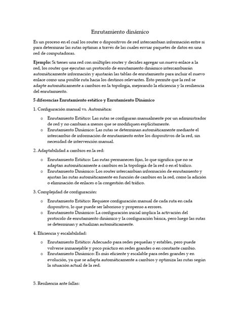 Enrutamiento Dinámico Pdf Enrutador Computación Red De Computadoras