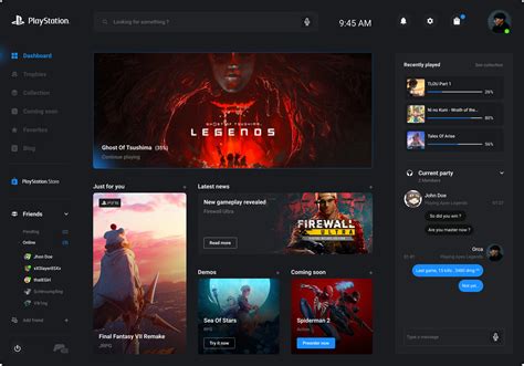 Ps5 Dashboard Rework Behance