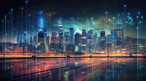 Urbanization Building Data Stock Illustration Illustration Of Visualization 361616564