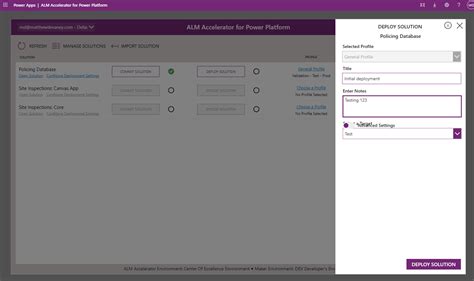 ALM Accelerator QUESTION Can T Deploy Solution To TEST Issue Microsoft Coe Starter