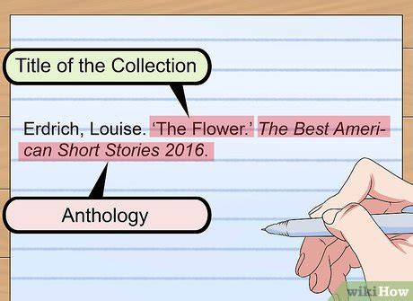 Ways To Cite Short Stories In MLA WikiHow