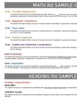 RTI Progress Monitoring Tool By HeatherWood Teachers Pay Teachers