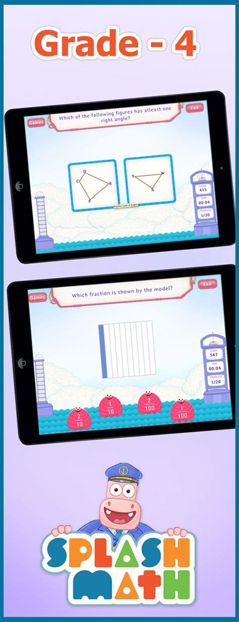 Fourth Grade Math Practice Splash Math