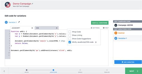 Minify Your Custom Javascriptcss Code Vwo Product Updates