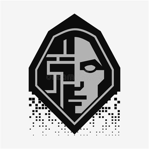Man In Hood Logo Abstract Hacker Logo Stock Vector Illustration Of