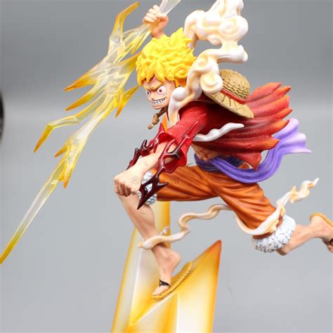 One Piece 50cm Luffy Gear 5 Nika Sun God Pvc Model Action Figures One