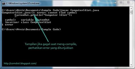 Compile Dan Run File Java Menggunakan Command Prompt Computer Idiot