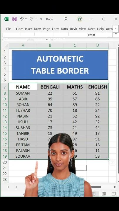 How To Automatically Add Borders In Excel Excel Automatically Adding Borders Excel Auto
