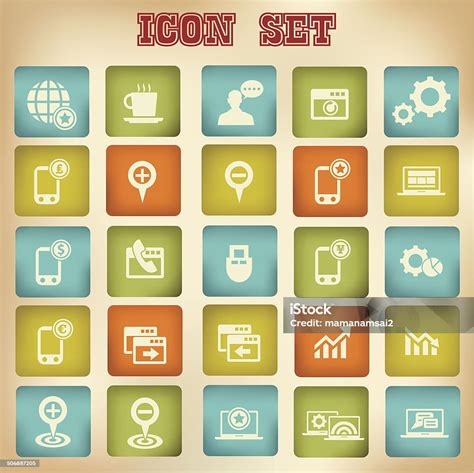 웹사이트 아이콘 빈티지 버전 3 벡터 그래프에 대한 스톡 벡터 아트 및 기타 이미지 그래프 기업 비즈니스 노트북 Istock