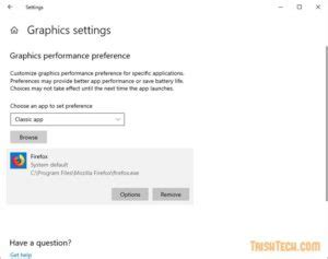 How To Set Graphics Performance Preference For Apps In Windows