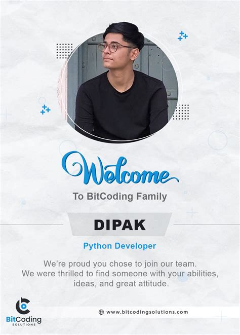 Bitcoding Solutions On Linkedin Team Welcome Newemploye Joining