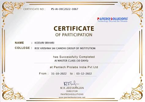 pantechsolutions ai datascience certification koduri srihari