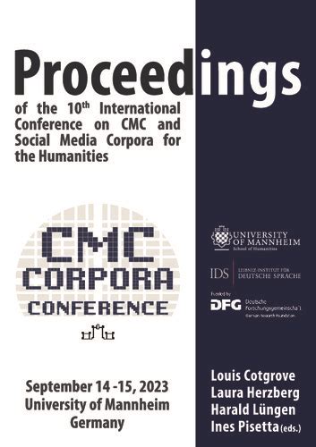 Proceedings Of The 10th International Conference On Cmc And Social Media Corpora For The
