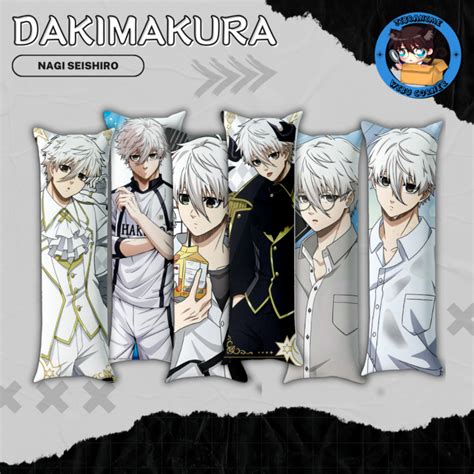 7 Desain Dakimakura Anime Nagi Blue Lock Guling Ukuran 20x60 Cm
