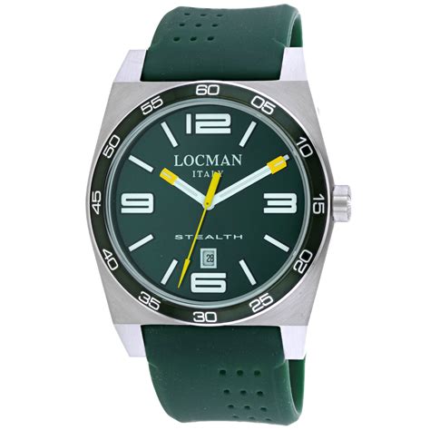 Locman Mens Classic Green Dial Watch 208grylgrgrr