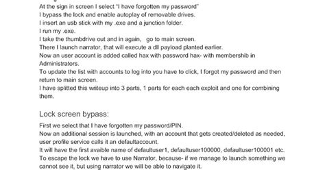 Windows Lock Screenbitlocker Bypasselevation Of Privilege In
