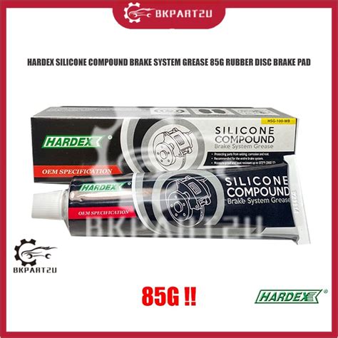 Hardex Hsg 100 Wb Silicone Compound Brake System Grease 85g Rubber