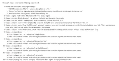Solved Using C Please Complete The Following Chegg