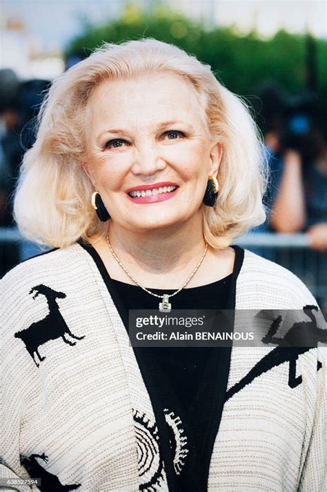 Portrait De Lactrice Gena Rowlands Au Festival Du Film Américain Le