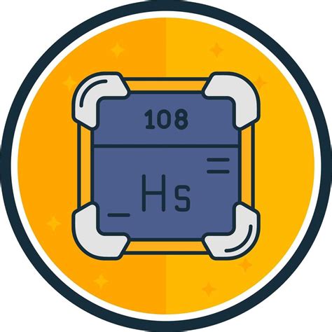 Hassium Filled Verse Icon 38526265 Vector Art At Vecteezy