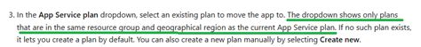 How To Move An Azure App Service To A New Shared App Service Plan Stack Overflow