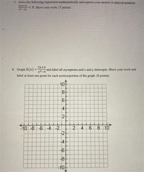 Solved 7 Solve The Following Expression Mathematically And