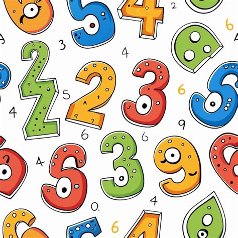 Premium Vector Pattern Of Numbers