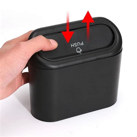 2021 테슬라 모델 3 Y S X 용 자동차 쓰레기통 쓰레기통 휴대용 상자 쓰레기통 버킷 자동 리바운드 W 무료 쓰레기 봉투 자동차 쓰레기 Aliexpress