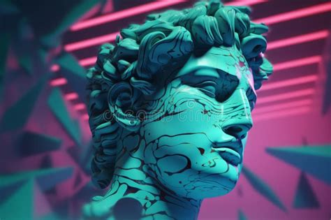 david apollo head art generate ai stock illustration illustration of