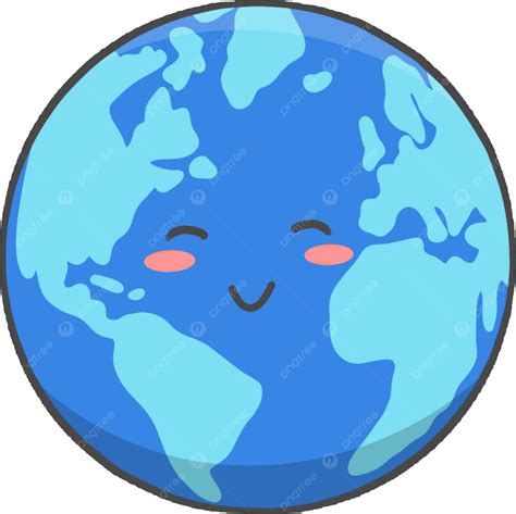 파란색 귀여운 지구 손으로 그린 만화 행성 그림 일러스트 지구 귀여운 지구 푸른 지구 Png 일러스트 및 Psd 이미지 무료 다운로드 Pngtree